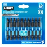 HART 10-Piece Double Ended Impact Drive Bit Set - Walmart.com