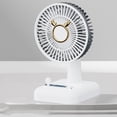 Bklubk USB Rechargeable Desktop Mini Fan, Portable Small Fan for Dorm ...