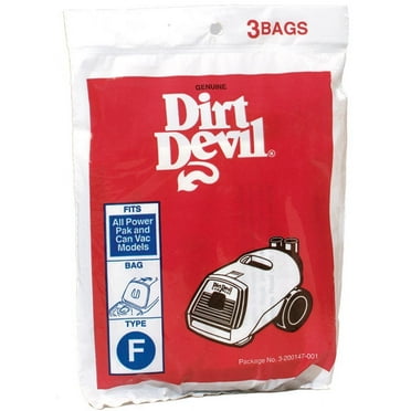 Dirt Devil Type F Vacuum Cleaner Bags (10-Pack), Compatible with ...