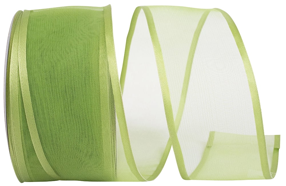 Reliant Ribbon - 25771W-933-40K, Charlize Sheer Satin Wired Edge Ribbon ...