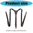 Adjustable PU Leather Suspenders Straps, Heavy-Duty Hook Fastening for ...