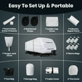 Leader Accessories 150D Travel Trailer RV Cover with Adhesive Repair ...