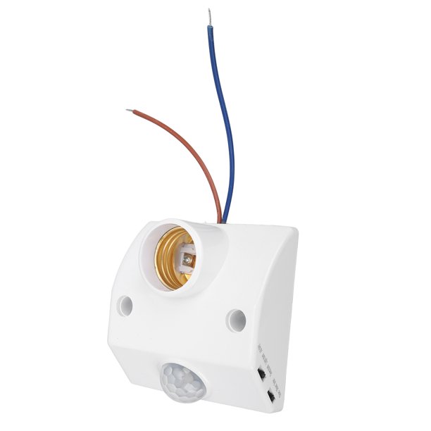 Human Body Induction Lamp Holder, Energy Saving E27 PIR Motion Sensor ...