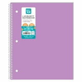 Pen + Gear Poly 1-Subject Notebook, Wide Ruled, 9" x 11", 100 Sheets ...