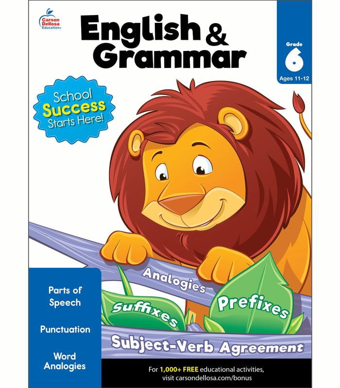 English Grammar Workbook Grade 6 Paperback Walmart Walmart English Grammar Workbook Grade 6 Paperback Walmart Walmart