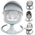 5‑Speed Electric Baby Swing with Bluetooth Music, Remote & Timer ...