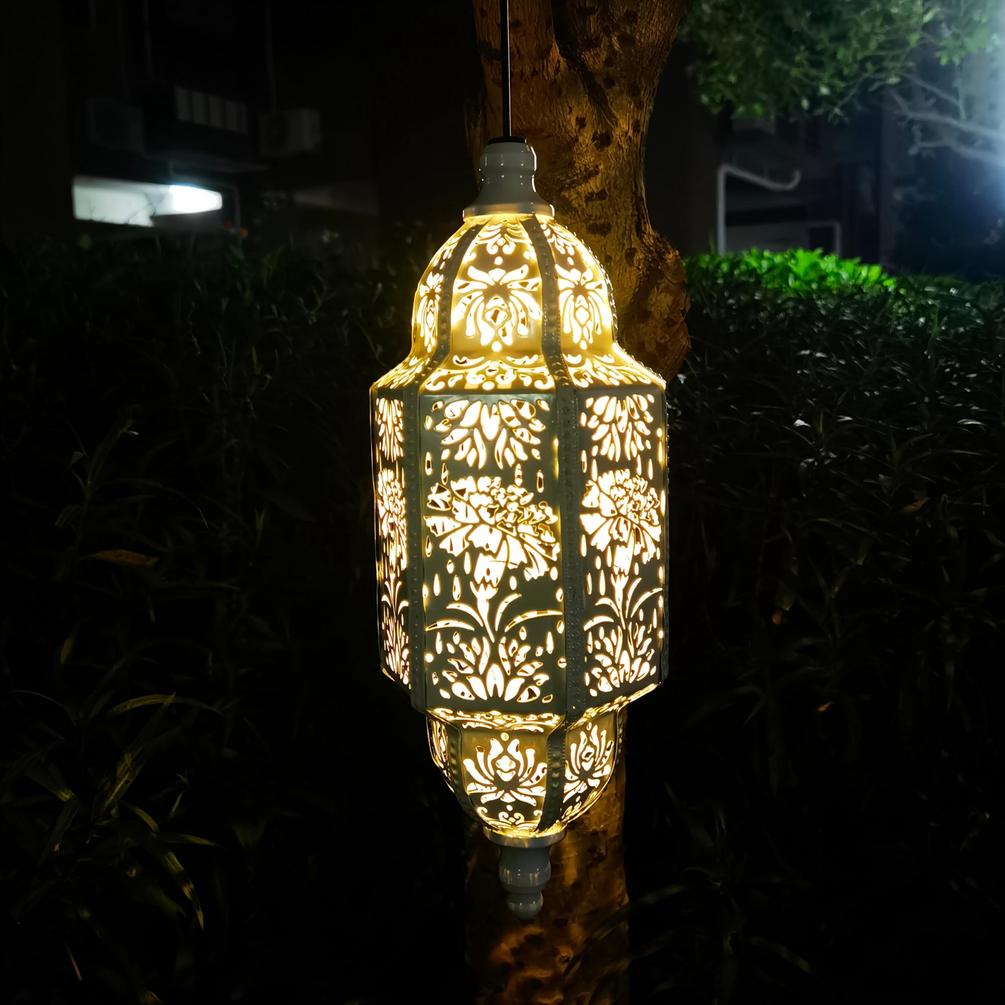 Click here for Unbranded Hollow Iron Art Solar Lantern Courtyard... prices