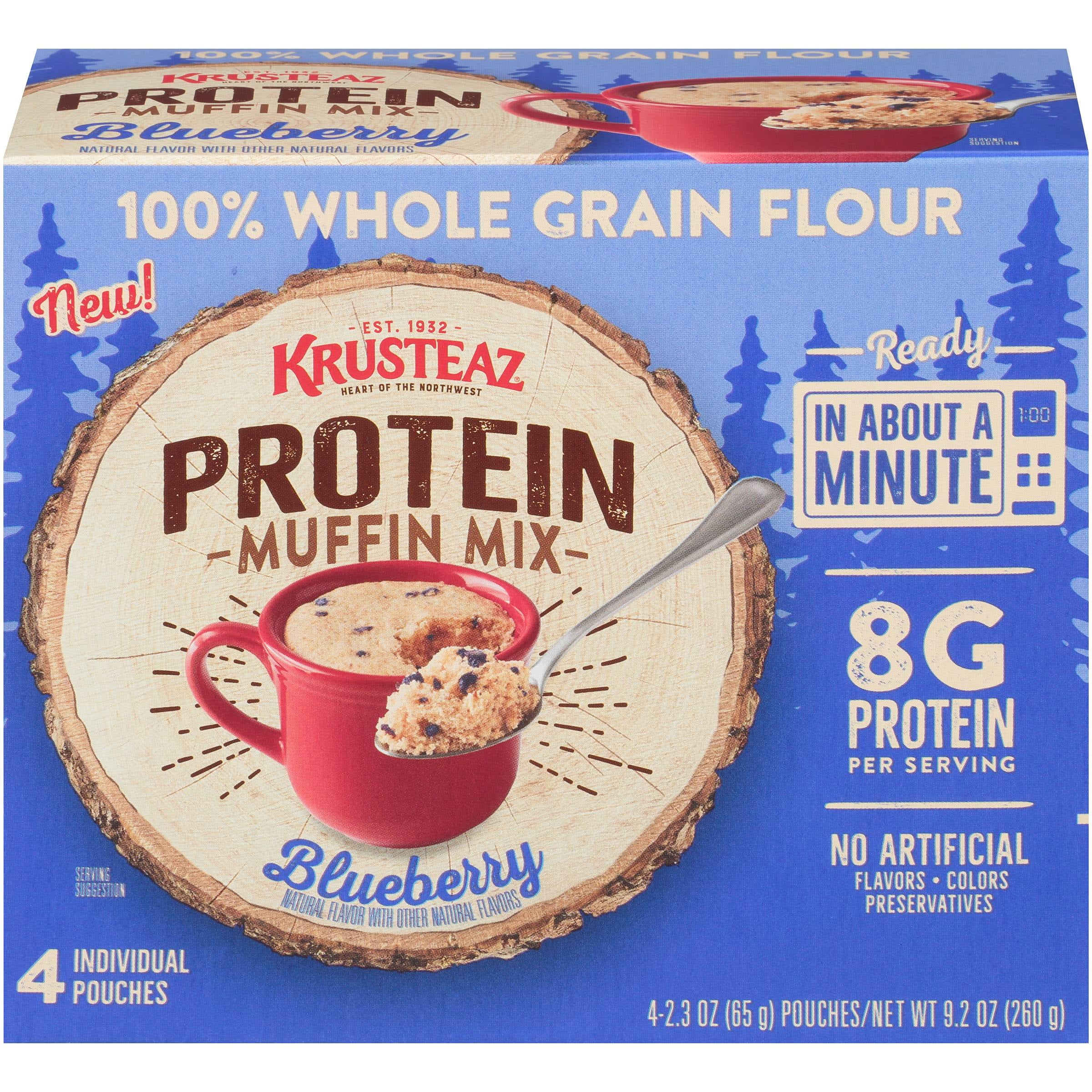 Krusteaz Blueberry Protein Muffin Mix 4 Ct Pouches Walmart krusteaz-blueberry-protein-muffin-mix-4-ct-pouches-walmart