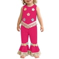 Bovxnpu Toddler Girl Clothes Summer Outfits Set Baby Girls One Shoulder ...