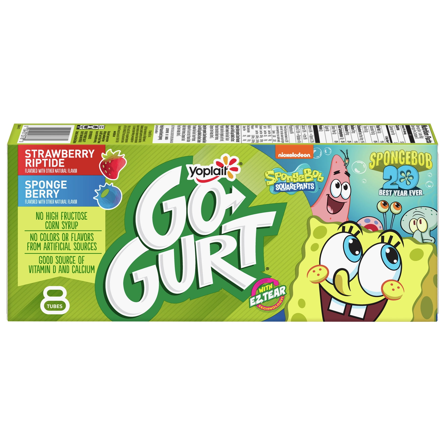 Yoplait Go-Gurt Kids Yogurt Tubes Variety Pack 8ct - Walmart.com