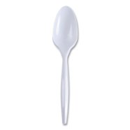 Boardwalk Mediumweight Polystyrene Cutlery, Soup Spoon, White, 1000 ...