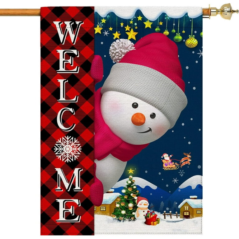 Outside Christmas Flags