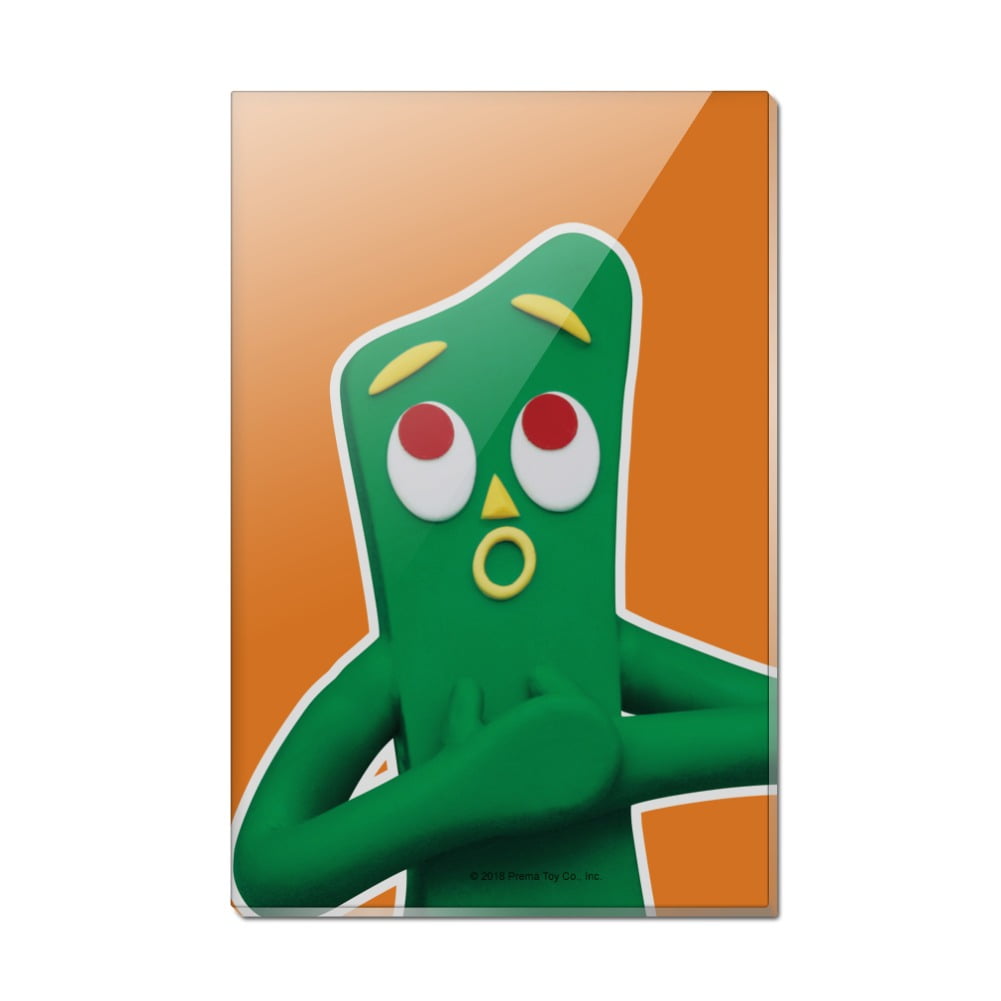 Gumby Singing Clay Art Rectangle Acrylic Fridge Refrigerator Magnet ...