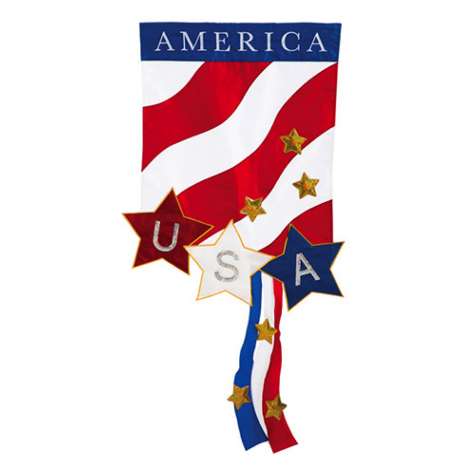 Evergreen Flag Patriotic America Garden Flag - Walmart.com