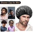 2 Pack Shower Caps for Women, Reusable Waterproof Shower Cap with ...