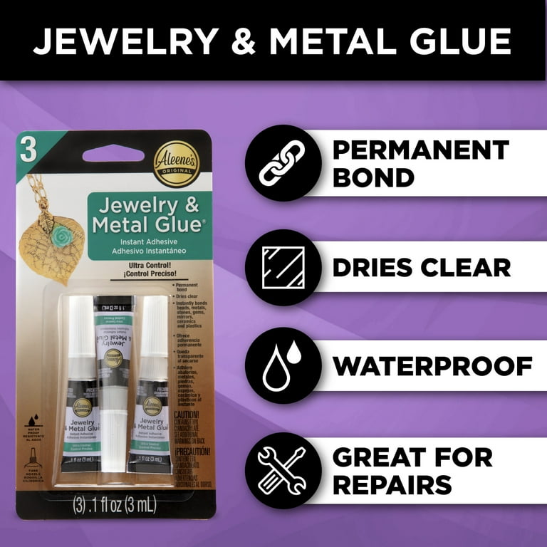 Aleene s Jewelry Metal Glue 3 Pkg.1oz