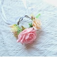 2025 Creative Style Artificial Flower Wreath Headband Bohemian Forest ...