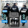 RONY 128GB 1440P Ultra HD Body Camera, Audio Video Recording, Night ...