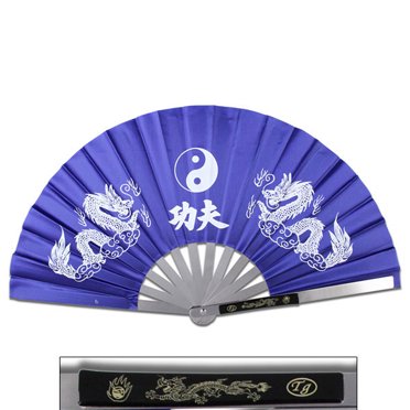 KUNG FU METAL FIGHTING FAN 14.75" OVERALL - Black - Walmart.com