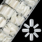 MINI-FACTORY 500pcs DIY Lady French Nails Tips Full Cover Acrylic False ...