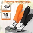 Toenail Clippers for Thick Toenails,Heavy Duty Curved Nail Clipper with ...