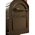 BrightLight Mailbox New Solar Powered Single Post 2 Door Mailbox with ...