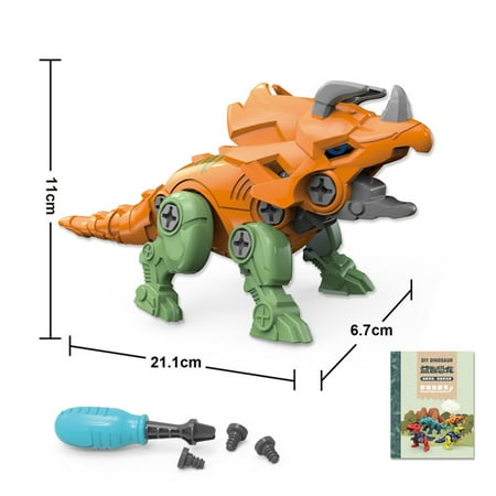 Assembling Dinosaur Children Screw Disassembly Dinosaur Combination ...