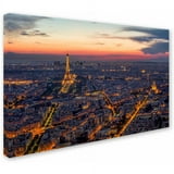Trademark Fine Art "From the Roofs of Paris" Canvas Art by Mathieu ...