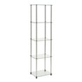 Convenience Concepts Designs2Go Classic Glass 5 Tier Tower, Tall Shelf ...