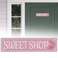 1Pc Retro Sweet Shop Metal Tin Sign 16x4", Distressed Sweet Shop ...