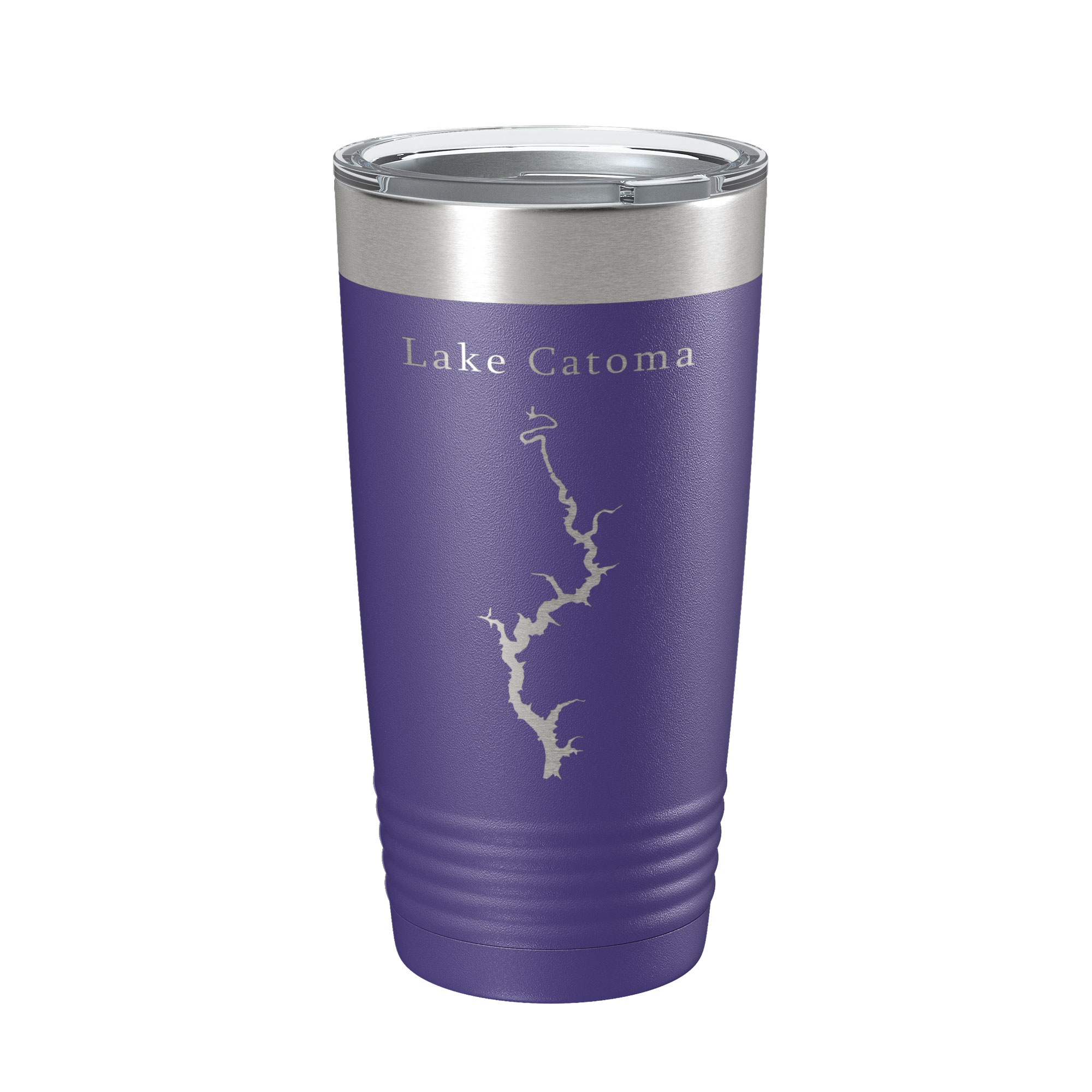 Lake Catoma Map Tumbler Travel Mug Insulated Laser Engraved Coffee Cup ...