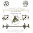 29" Complete Rear Axle Shaft Kit with 6" Wheels, Tires, Rims, Brake ...