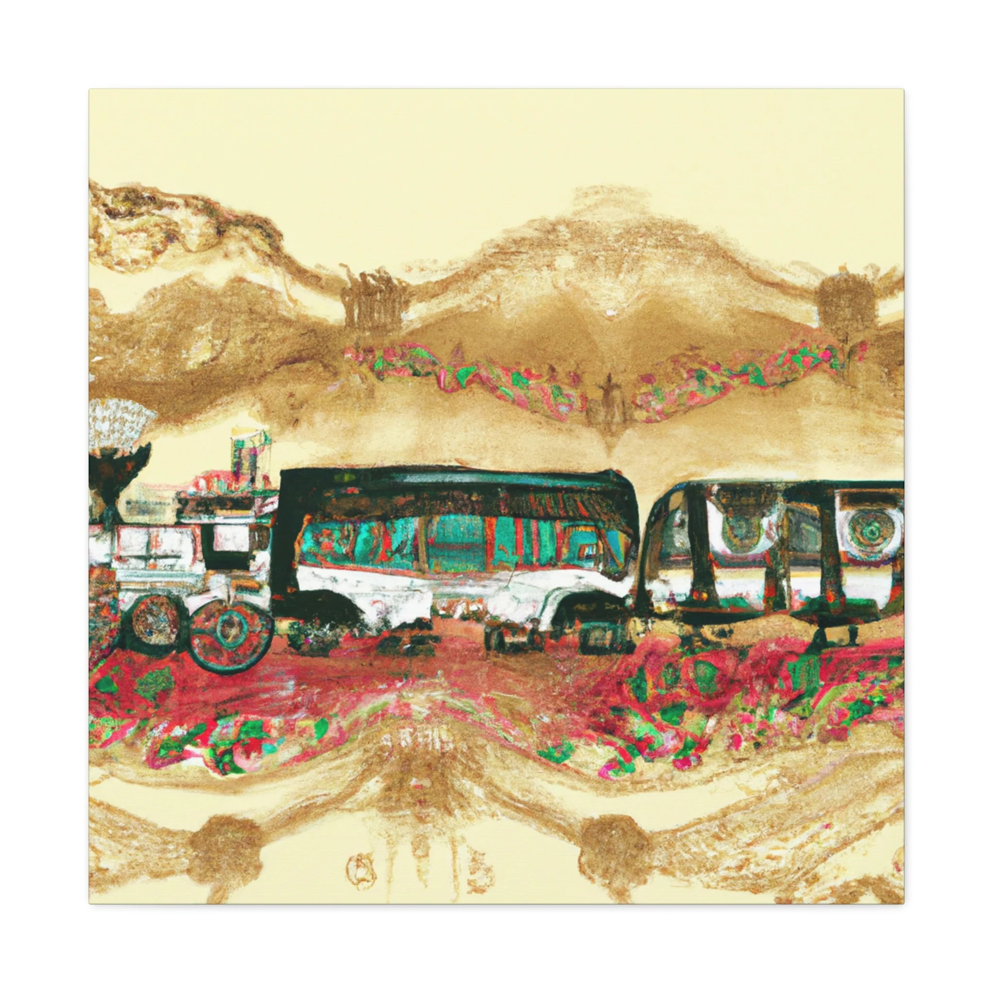 The Chugging Train - Canvas - Walmart.com