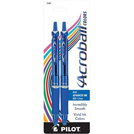 PILOT Acroball Colors Advanced Ink Refillable & Retractable Ball Point ...