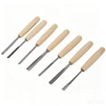 12-Piece Wood Carving Chisel Set 60CRV Steel Sharp Blades with Willow ...
