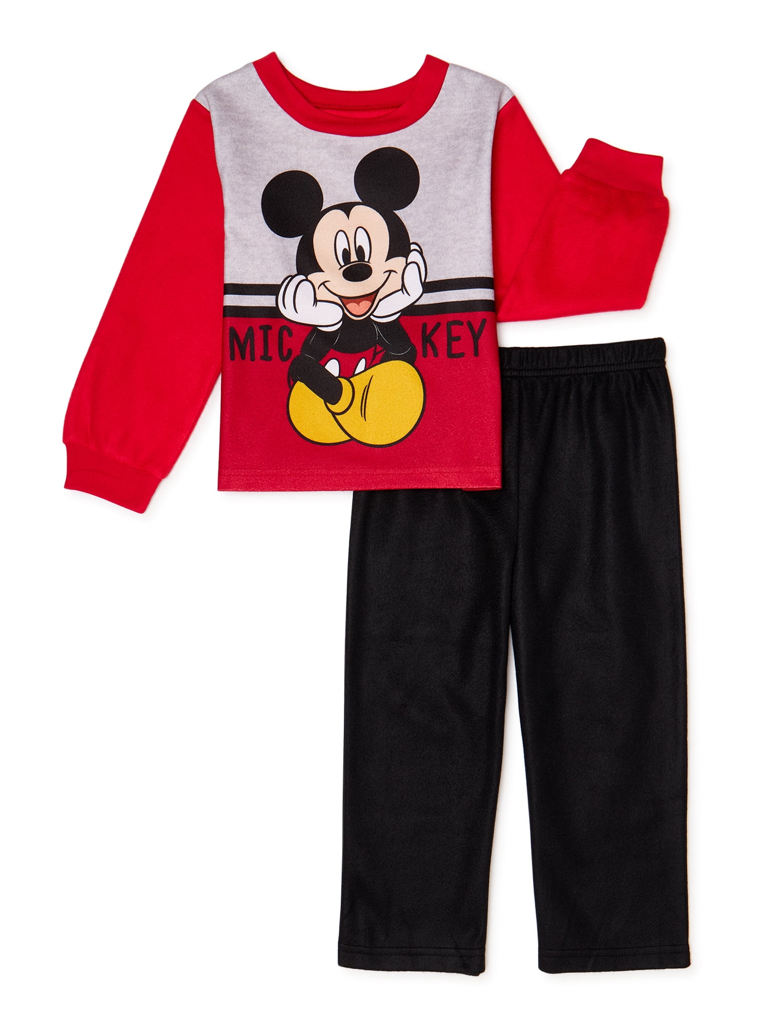 Mickey Mouse Toddler Boys' Pajamas, 2-Piece Set - Walmart.com