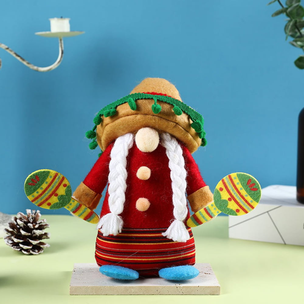 Rudolph Dwarf Doll Faceless Doll Gifts Faceless Plush Dwarf Doll Gnome ...