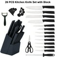 Boreas 26-Piece Knife Block Set with Built-in Sharpener, Stainless ...