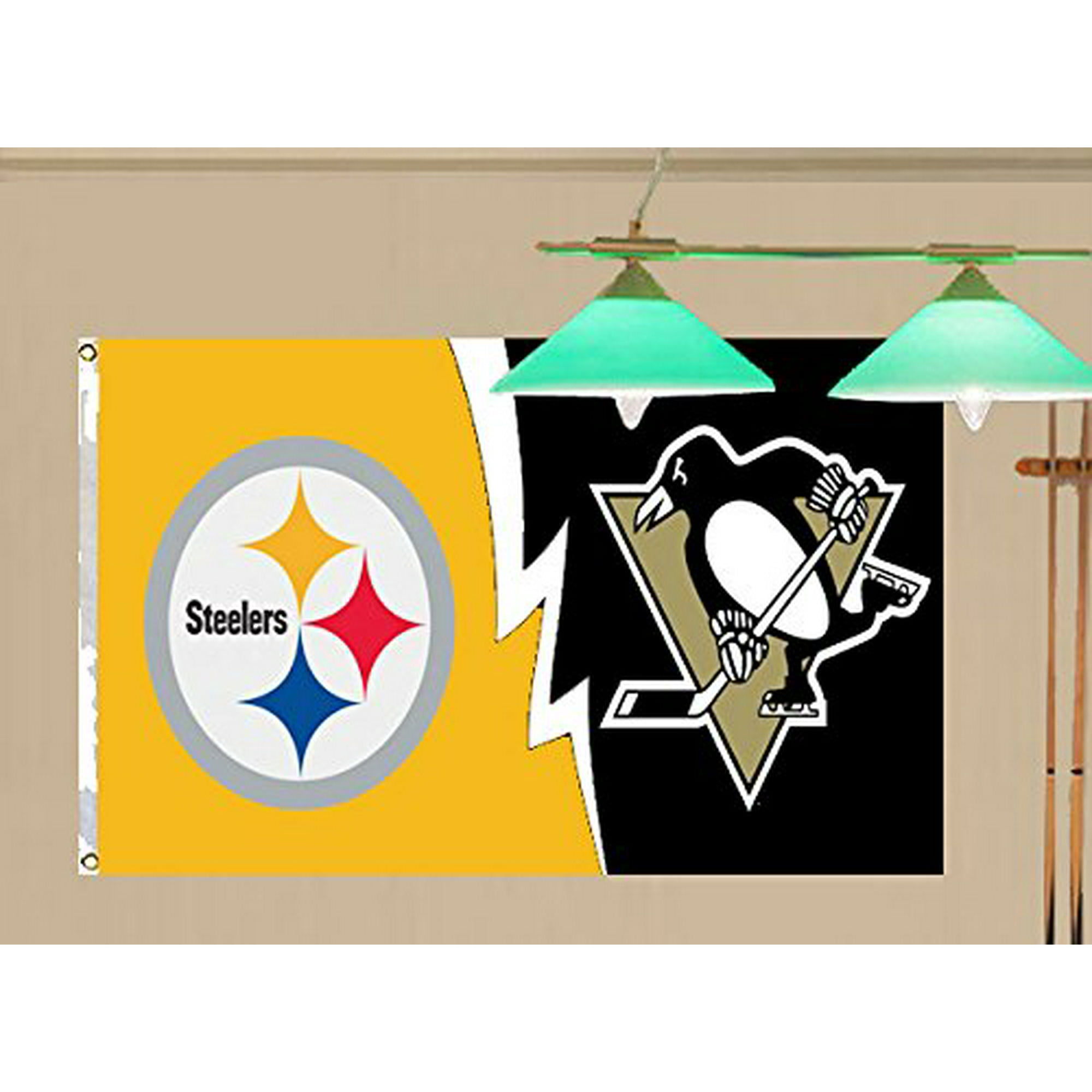Click here for Qifeiha Pittsburgh Steelers And Penguins Flag 3x5... prices