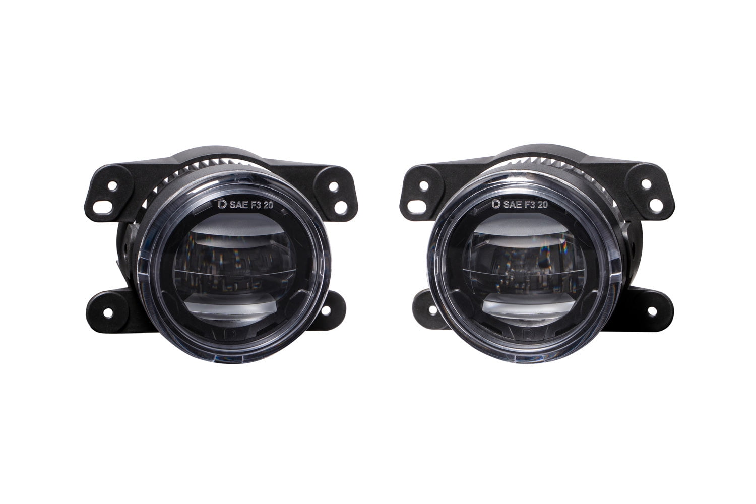 Diode Dynamics Elite Series Type M Fog Lamps White Pair Universal Fog ...