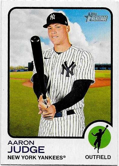 MLB New York Yankees 2022 Heritage Baseball Aaron Judge Trading Card ...