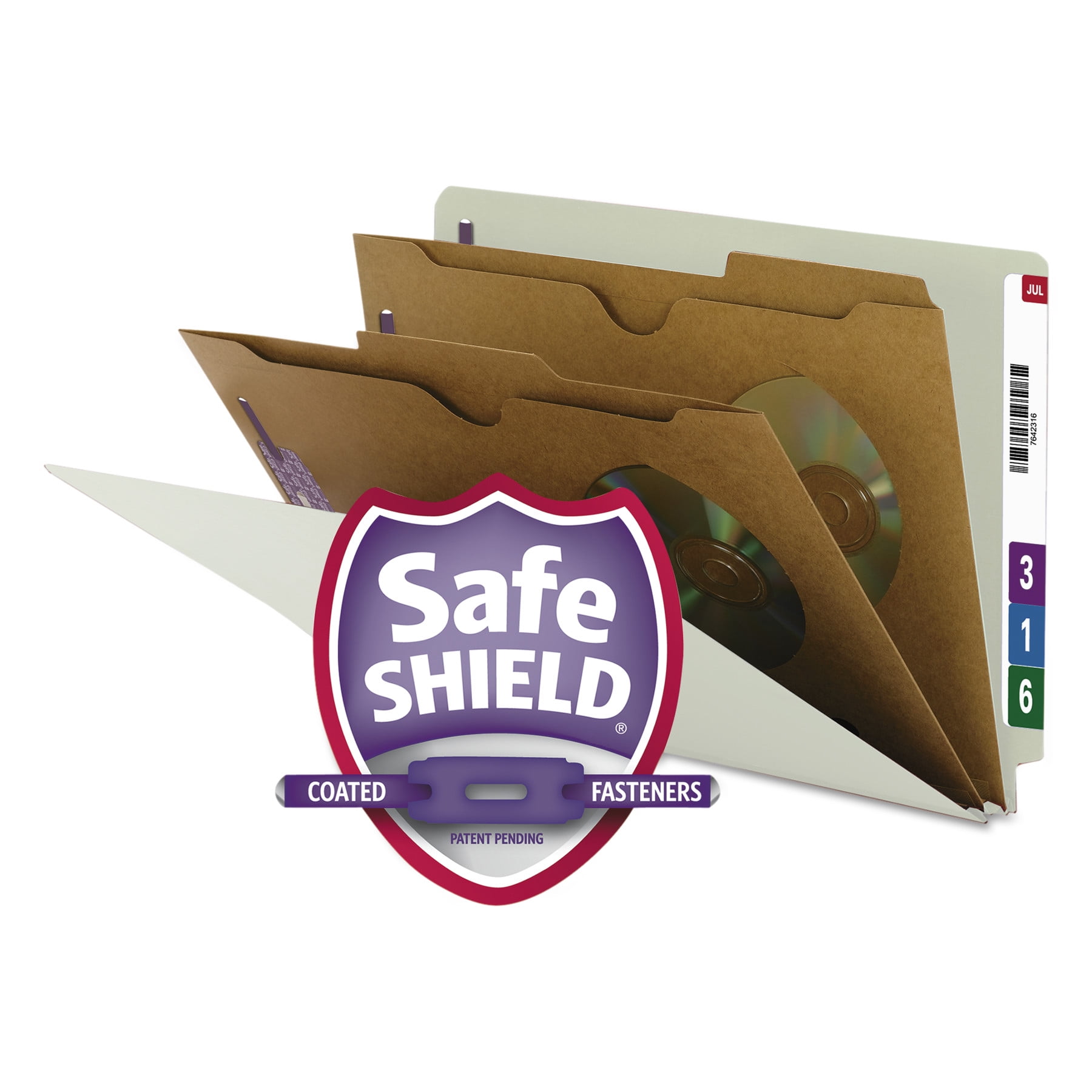Smead Pressboard End Tab Classification Folder, Pockets, Legal, Six ... Smead Pressboard End Tab Classification Folder, Pockets, Legal, Six ...