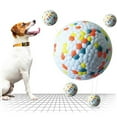 1 PC Dog Ball Rubber Dog Ball Indestructible Dog Ball Hard Chew Rubber ...