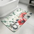 Door Mat 31.5"x47.2", Poppy Flowers Eucalyptus Non Slip Backing & Low ...