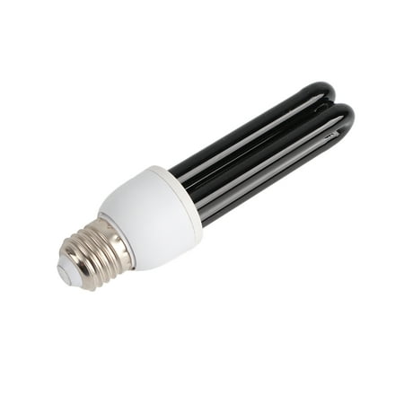 Black Light Flashlight, E27 Ultraviolet Blacklight CFL Light Bulb Night ...