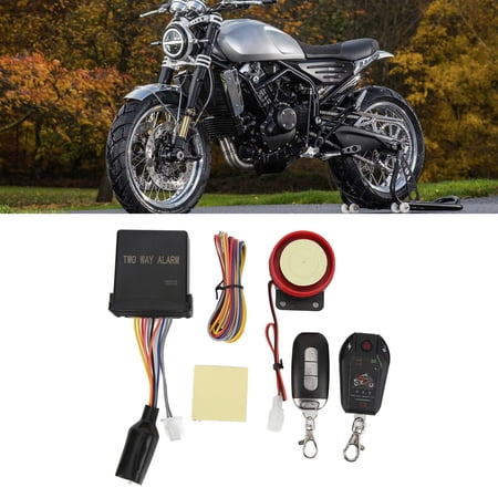 12V Motorcycle Alarm System,KIMISS 2 Way Alarm System Anti Hijacking ...