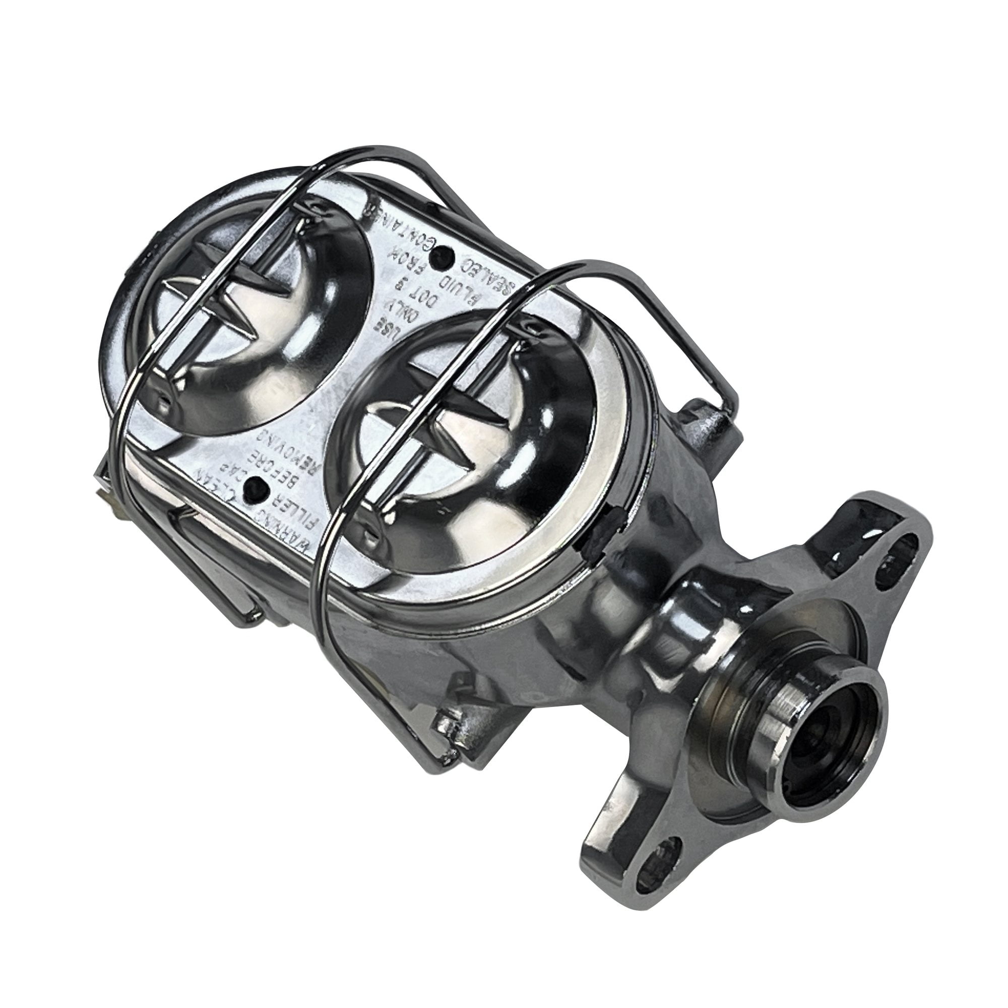 1-1/8" Bore Aluminum Chrome Master Cylinder Universal Street Rod Disc ...