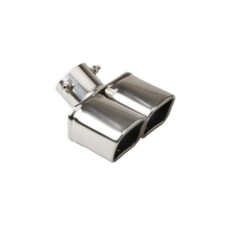 Car Exhaust Tip Stainless Steel Exhaust Tail Throat Square Tail Pipe ...