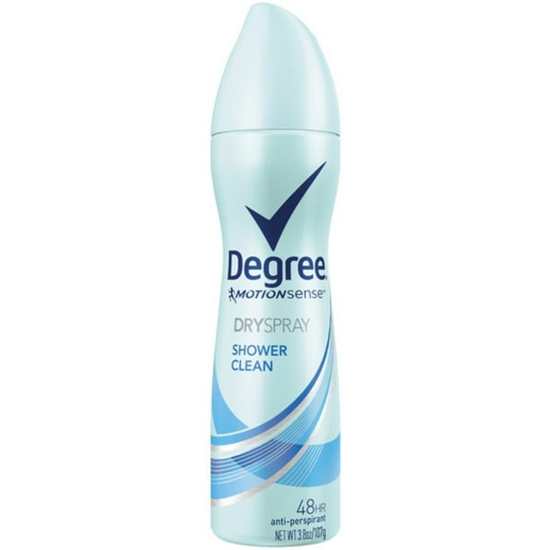 Degree MotionSense Dry Spray Antiperspirant, Shower Clean 3.8 oz (Pack ...