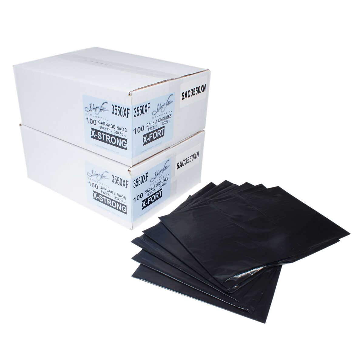 Johnny Vac 88.9 cm x 127 cm (35 in. x 50 in.) Extra Strong Garbage Bags ...